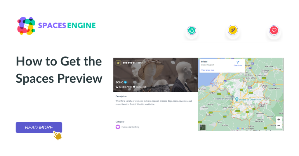 How to Get the Spaces Preview Modal - Spaces Engine